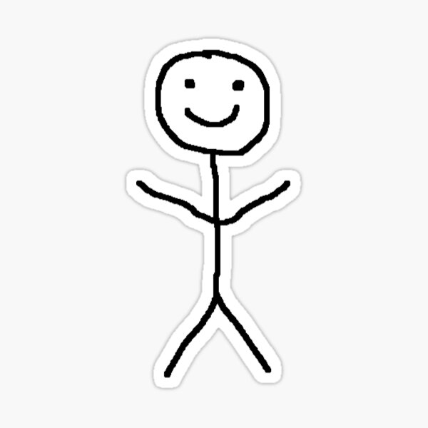 "Stickman" Sticker by FlyingOwl7 | Redbubble