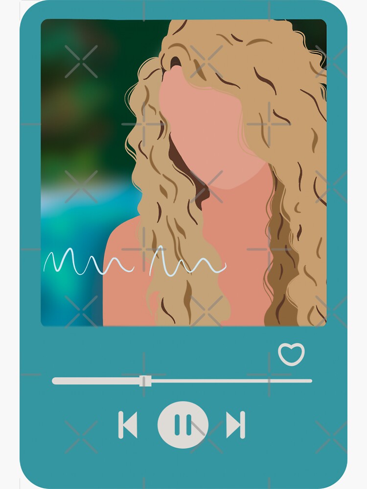 "PLAYING DEBUT - TAYLOR SWIFT" Sticker for Sale by yara-stigter | Redbubble