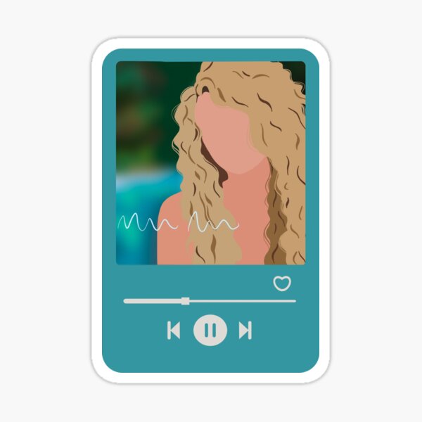"PLAYING DEBUT - TAYLOR SWIFT" Sticker for Sale by yara-stigter | Redbubble