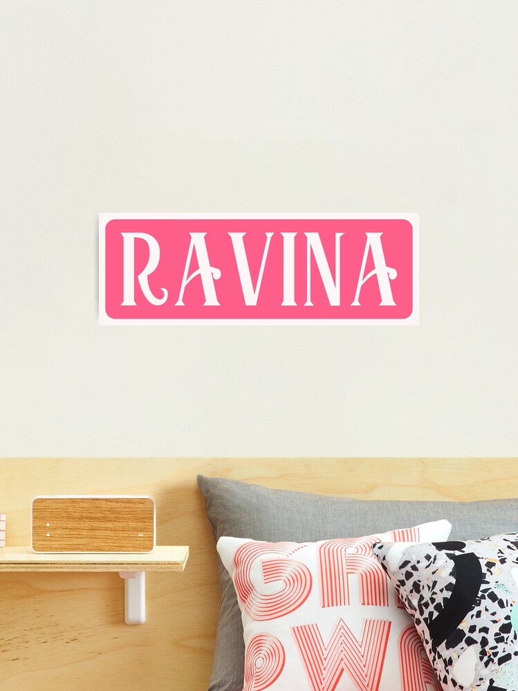 Ravina Name Logo