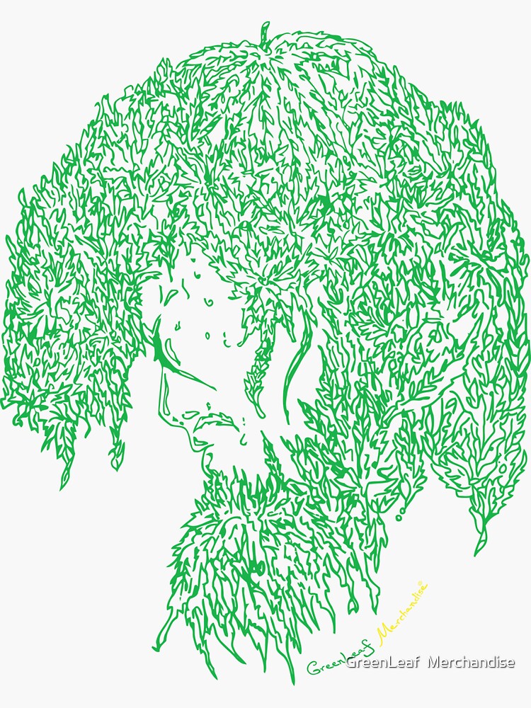 "BUSH MAN" Sticker by zebrastripe13 | Redbubble