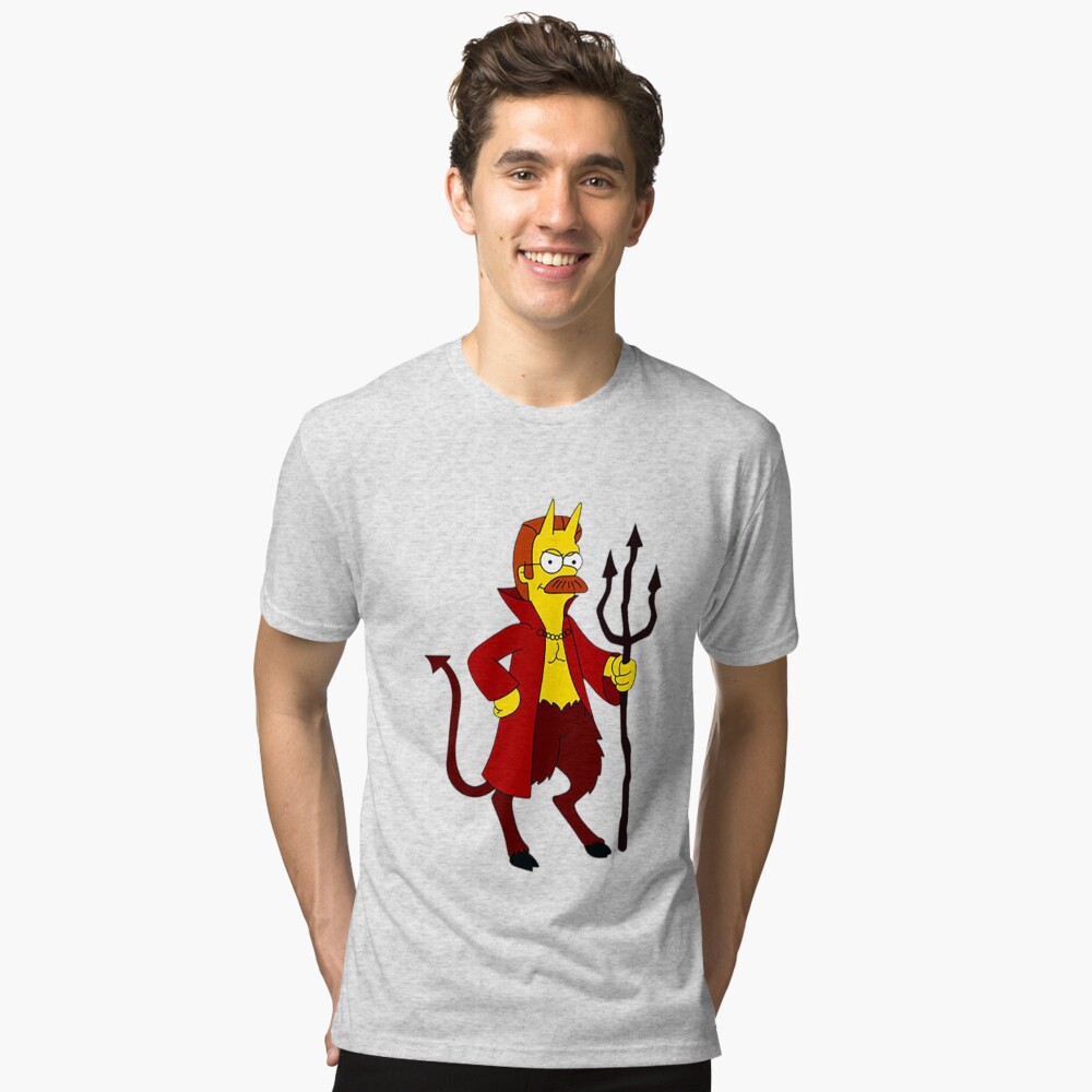 "Devil Flanders Treehouse of Horror" Sticker for Sale by SerranoImperi ...