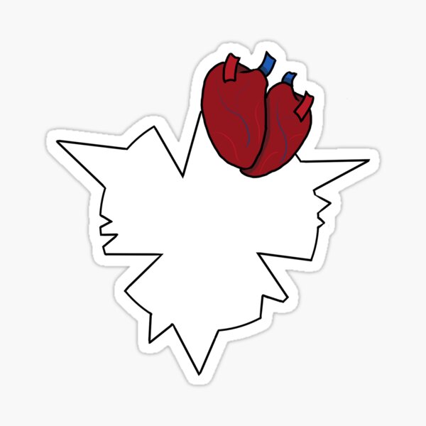 "simple realistic heart with heart beat" Sticker for Sale by RBHeca ...