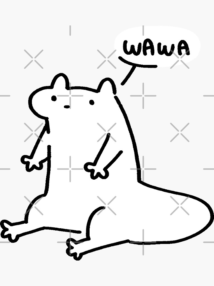 "Wawa speaks" Sticker for Sale by SoupOfPrisms | Redbubble