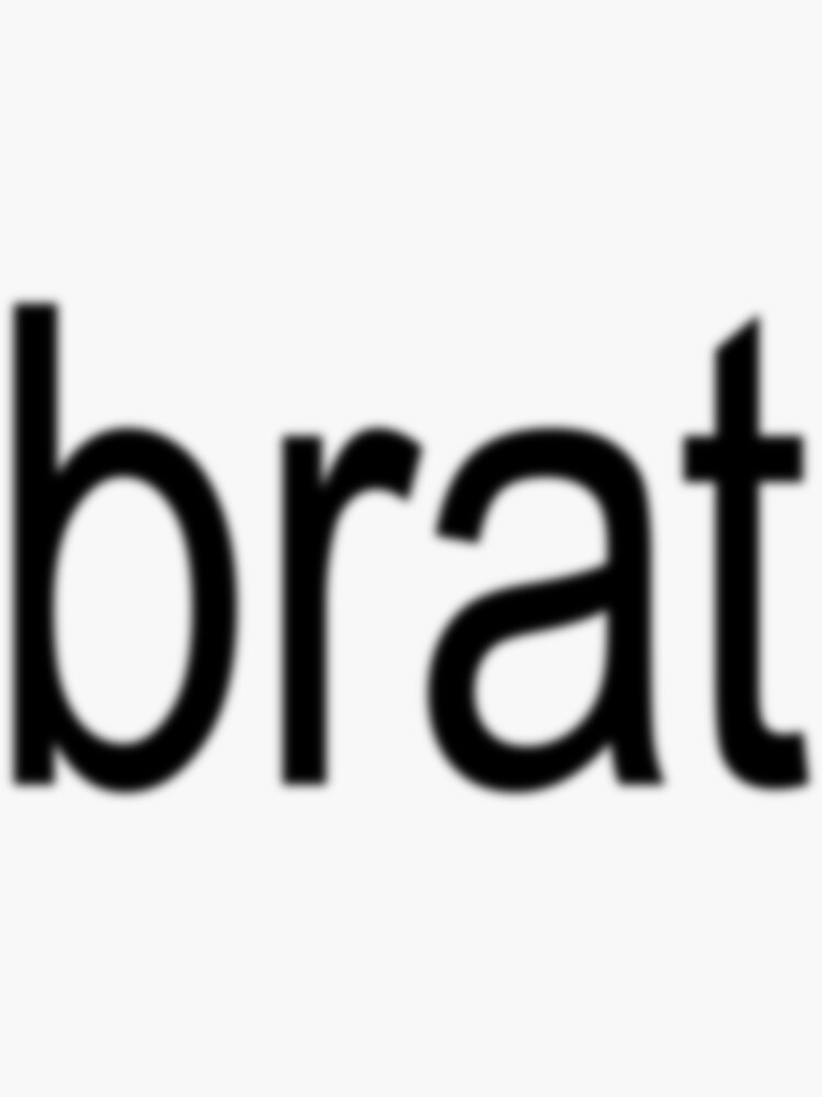 "brat - Charli XCX Album cover art" Sticker for Sale by hellomalcolm ...