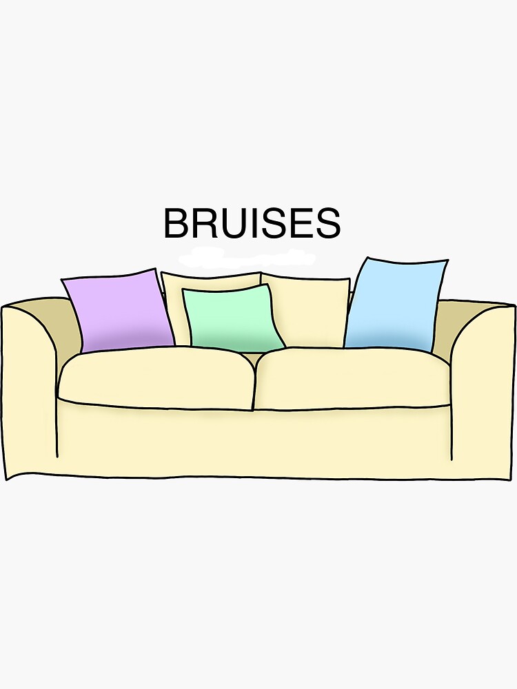 "Renee rapp bruises couch " Sticker for Sale by Lucyma566 | Redbubble