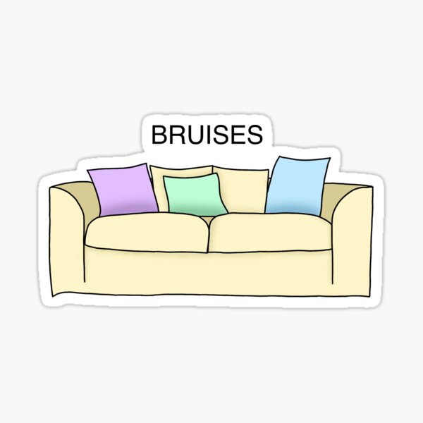 "Renee rapp bruises couch " Sticker for Sale by Lucyma566 | Redbubble
