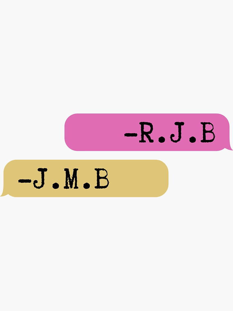 "R.J.B & J.M.B - Maxton Hall" Sticker for Sale by MightyPenShop | Redbubble