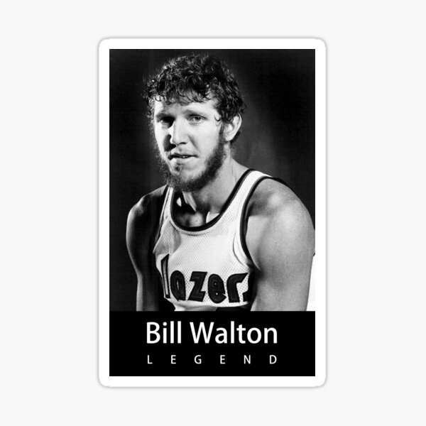 "Bill Walton Basketball Legend retro black and white - Bill Walton ...