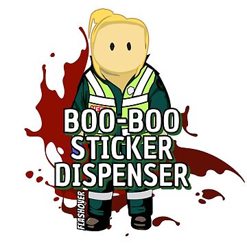"Boo-Boo Sticker Dispenser - Female" Sticker for Sale by Flashover ...