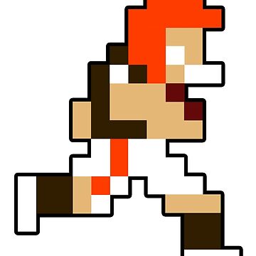 "8-Bit Cleveland Retro Pixel Football Player" Sticker for Sale by Bo ...