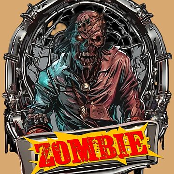 "ZOMBIE machine" Sticker for Sale by aliraweb | Redbubble