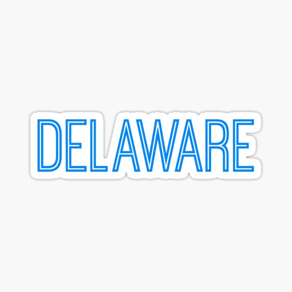 "delaware" Sticker by clairekeanna | Redbubble