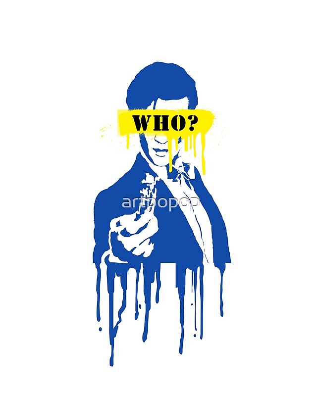 "Who ? #blue" by artpopop | Redbubble
