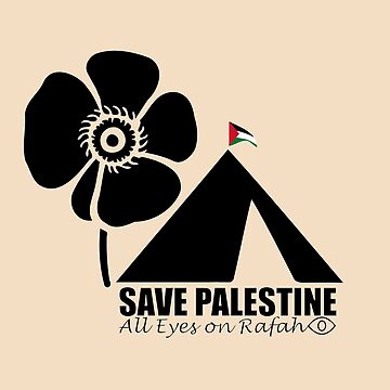 "save palestine all eyes on rafah" Sticker for Sale by Slice Of Seed ...