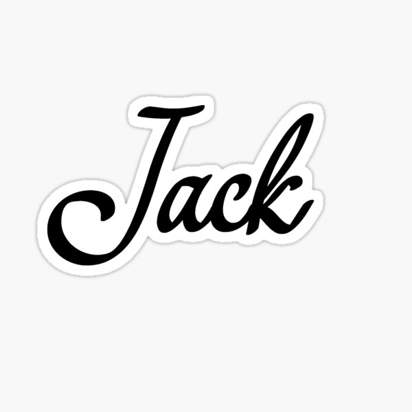 "Jack" Sticker by Shalomjoy | Redbubble
