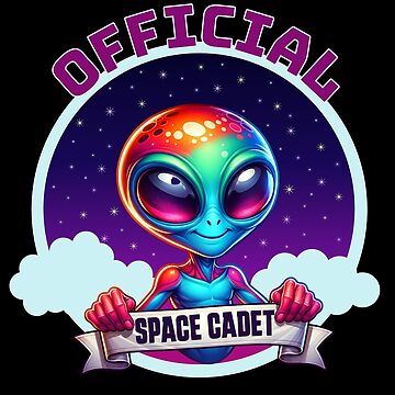 "Trippy Alien Space Cadet" Sticker for Sale by BeMyTee | Redbubble