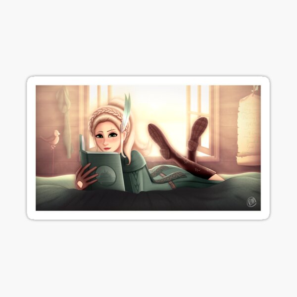 "Serah Elennor Full Portrait" Sticker for Sale by RyMoltArt | Redbubble