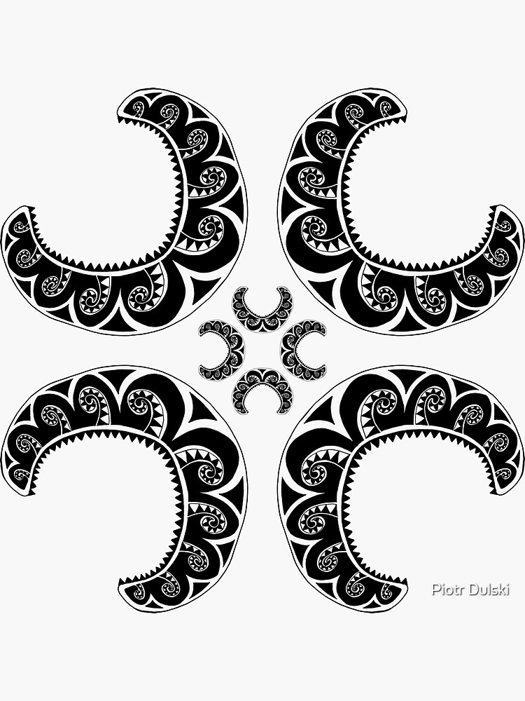 "Maori Cross" Sticker by cartoonblog | Redbubble