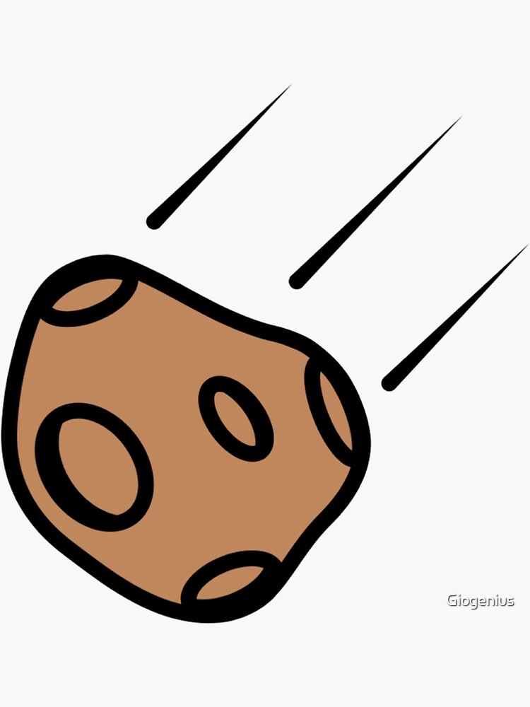 "Meteorite" Sticker by Giogenius | Redbubble