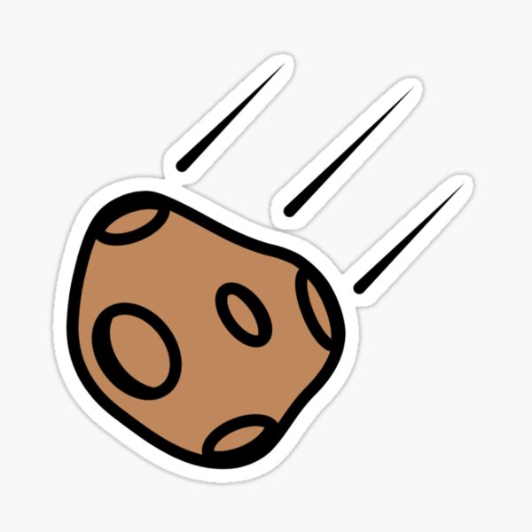 "Meteorite" Sticker by Giogenius | Redbubble