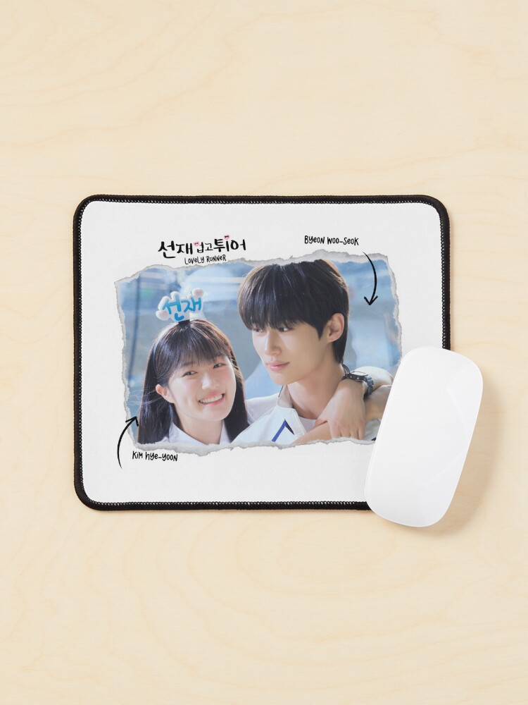 "Lovely Runner Kdrama - Byeon Woo Seok - Kim Hye Yoon" Mouse Pad for ...