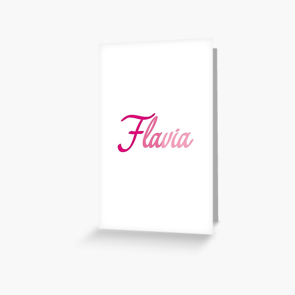 "Flavia" Greeting Card by Shalomjoy | Redbubble