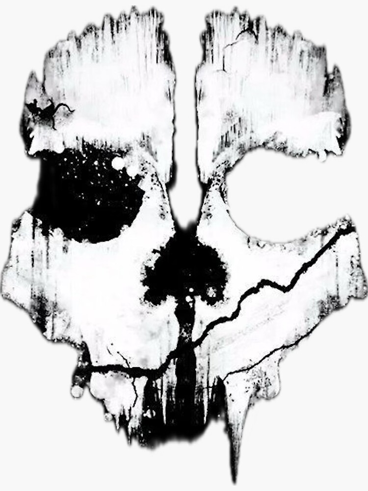 Cod Ghost Logo Drawing