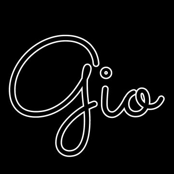 "Writing Gio Name Label (Black)" Sticker for Sale by NormadWorld ...