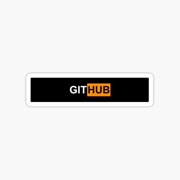 "Git Hub" Sticker by ArtMotionFlow | Redbubble