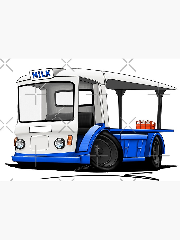 "Milk Float Blue" Poster by yeomanscarart | Redbubble