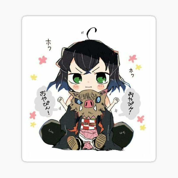 "demon slayer inosuke" Sticker for Sale by DanaMechaela | Redbubble