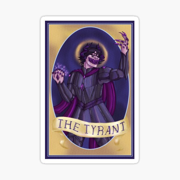 "Of the Haunted: The Tyrant" Sticker for Sale by Moths-and-Doves ...