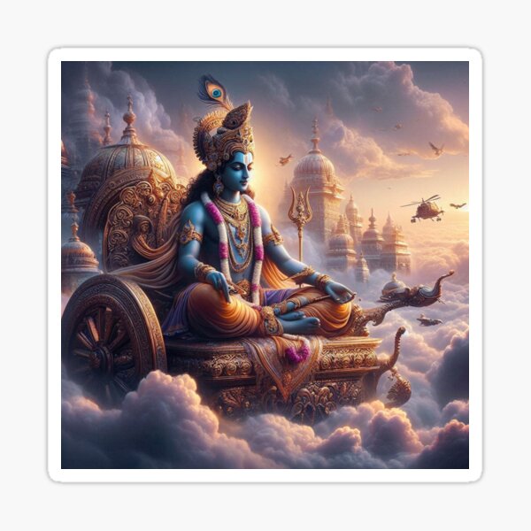 "Shree Krishna" Sticker for Sale by The-K-sisodiya | Redbubble
