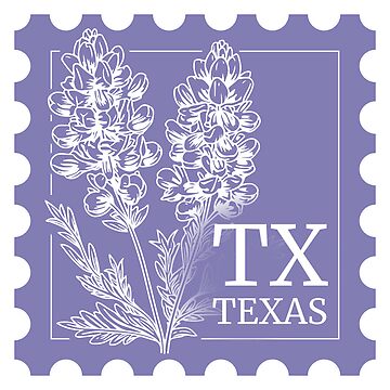 "Texas State Stamp" Sticker for Sale by angela-w14 | Redbubble