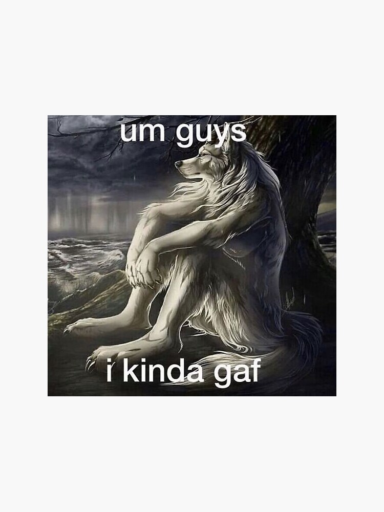 "Lone Wolf Meme" Sticker for Sale by FiendDoll | Redbubble