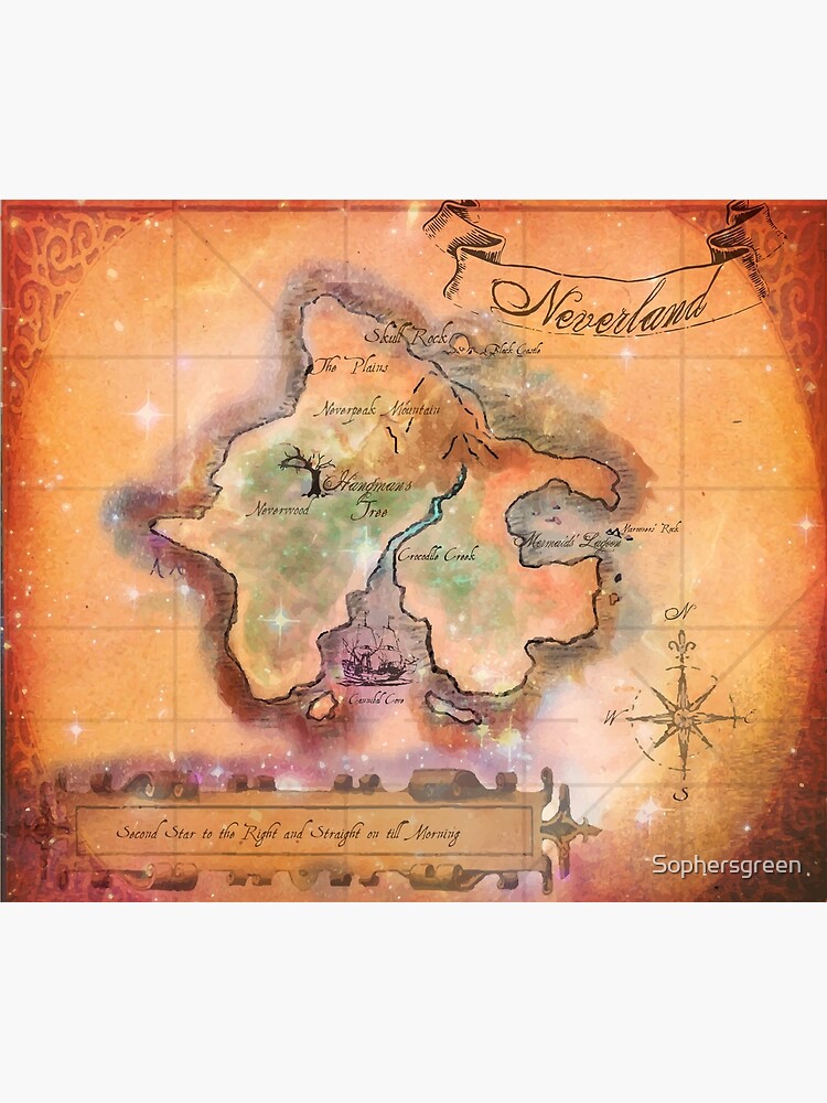 Neverland Map Printable
