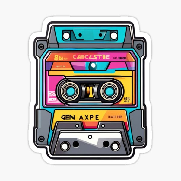 "GenX Mixtape Sticker" Sticker for Sale by Steph-land | Redbubble