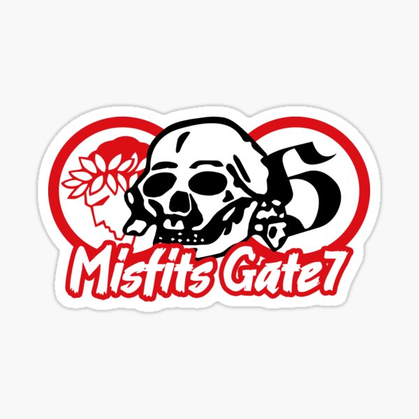 " misfits gate 7" Sticker by lounesartdessin | Redbubble