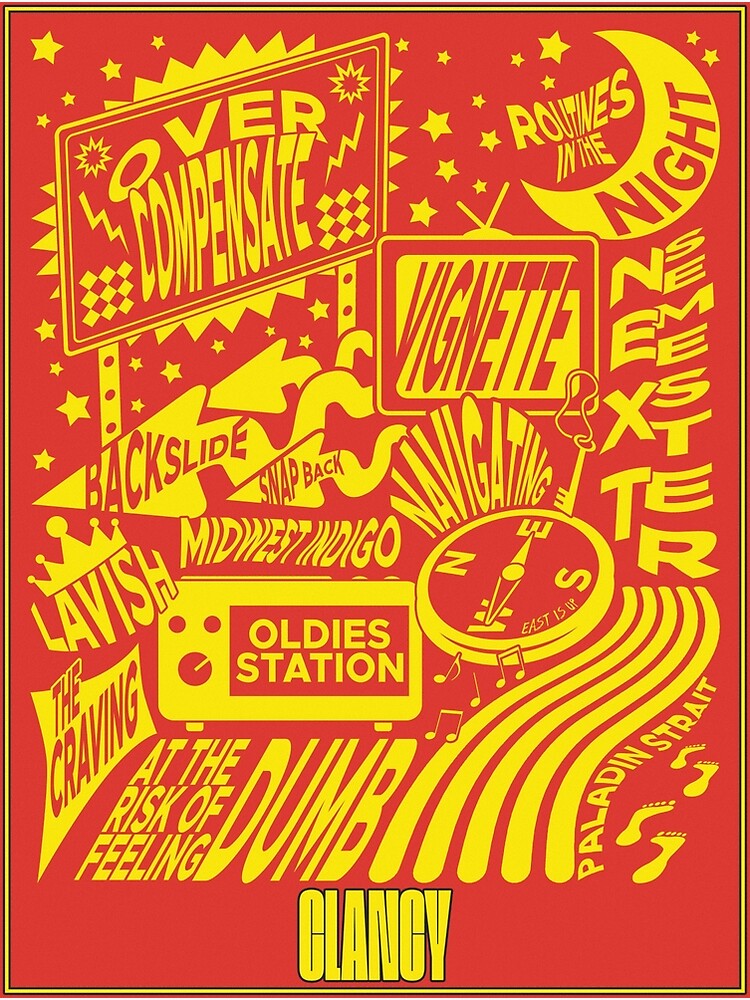 "Clancy Poster (Tracklist) - TØP" Poster for Sale by crossroadsts ...