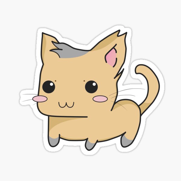 "Chibi Cat" Sticker for Sale by Caoimhin95 | Redbubble