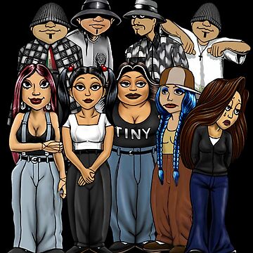 "Lil Homies Chicano Chola" Sticker for Sale by EnviousObjects2 | Redbubble