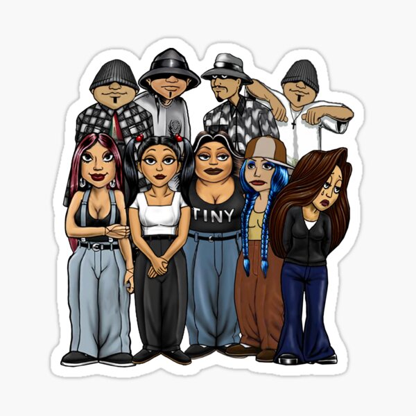 "Lil Homies Chicano Chola" Sticker for Sale by EnviousObjects2 | Redbubble