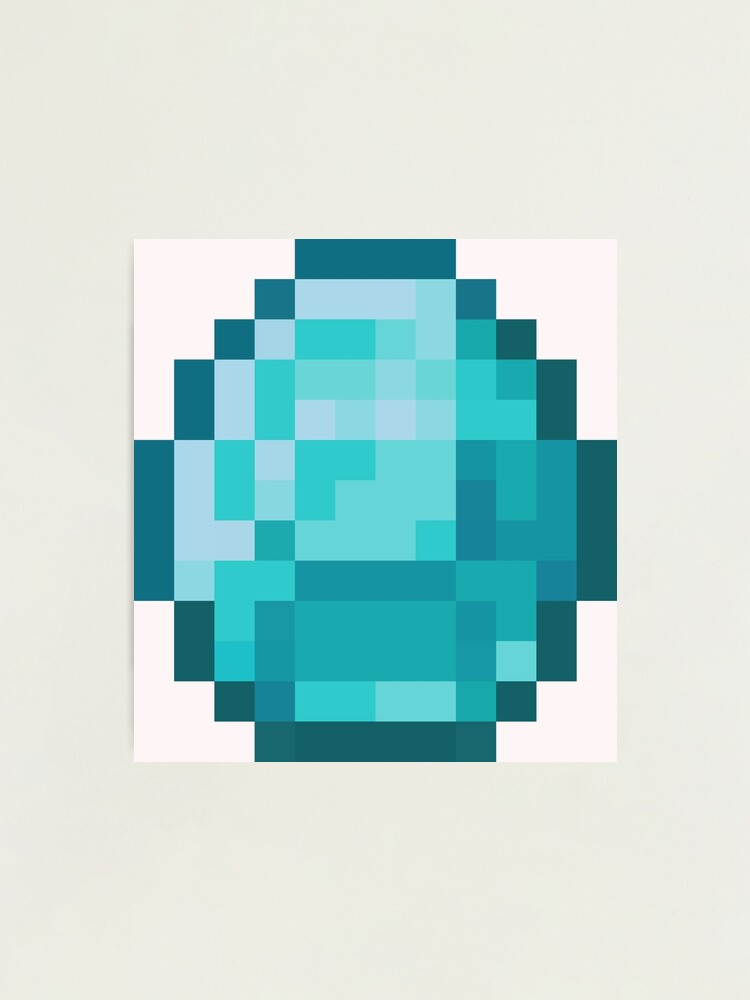 Minecraft Printable Diamond 3D Rendition Of A Diamond Sword I Made