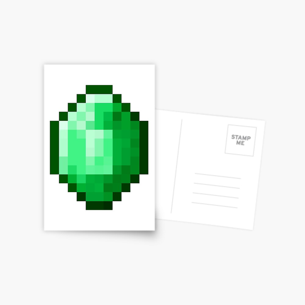 "minecraft emerald" Sticker for Sale by Margaritta | Redbubble