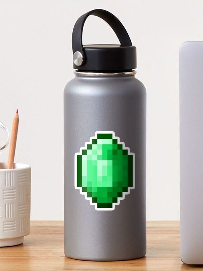 "minecraft emerald" Sticker for Sale by Margaritta | Redbubble
