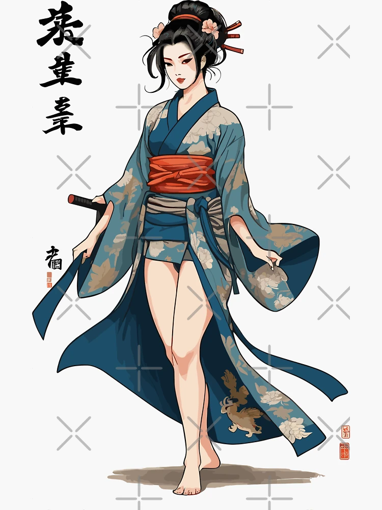 Arte Anime De Geishas Geisha Anime Art Print Obra De Arte De Mujer