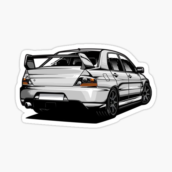 "Mitsubishi Lancer" Sticker for Sale by JDM APEX | Redbubble