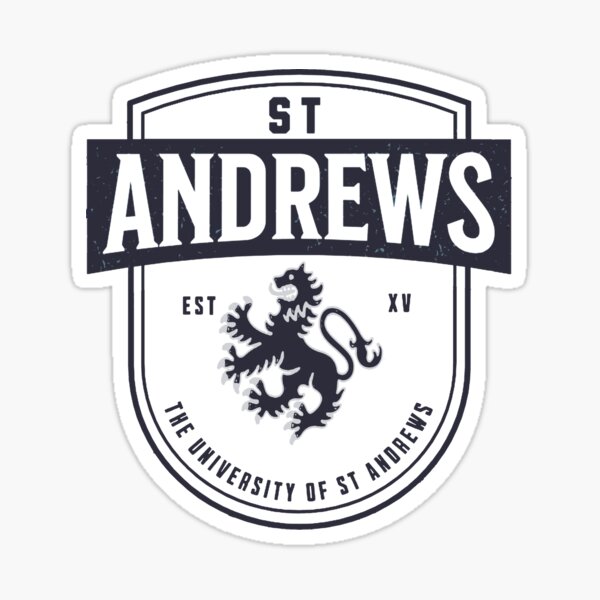 " St Andrews - The University St Andrews" Sticker for Sale by ...