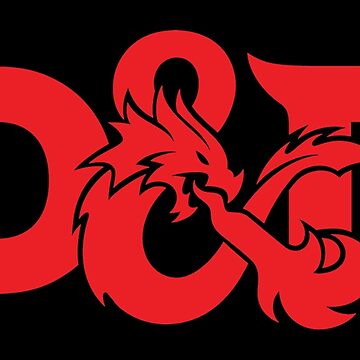 "Red Dungeons and Dragons Logo" Sticker for Sale by SterkalaPress ...